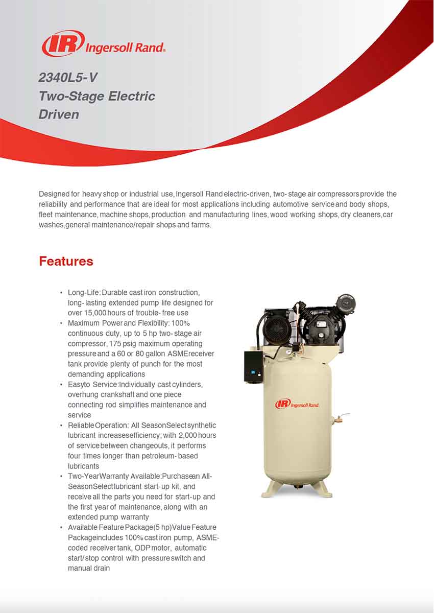 Two Stage Reciprocating Compressor | Wiseworth Canada Industries (1996 ...