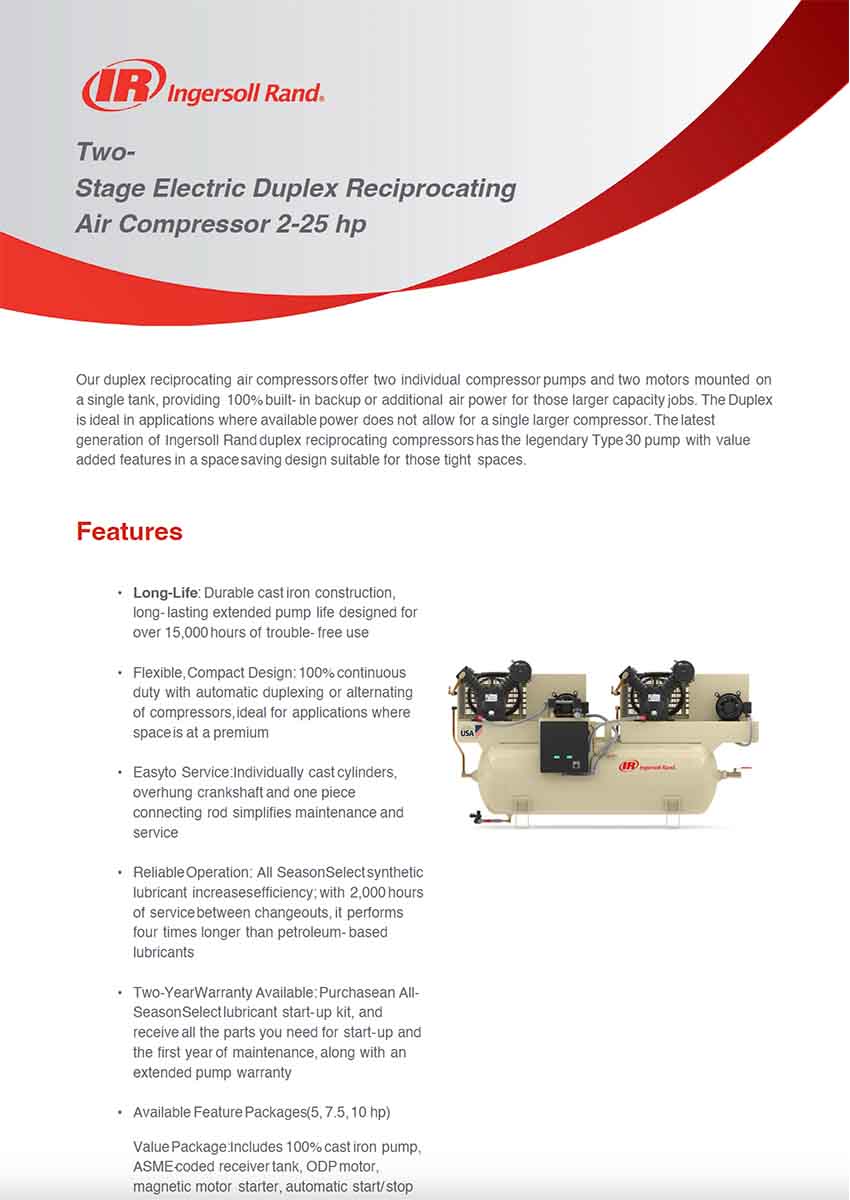 Electric-Driven Duplex Reciprocating Compressor | Wiseworth Canada ...