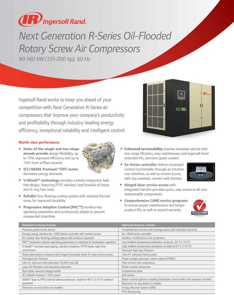 Oil-Flooded Rotary Screw Air Compressors | Wiseworth Canada Industries ...