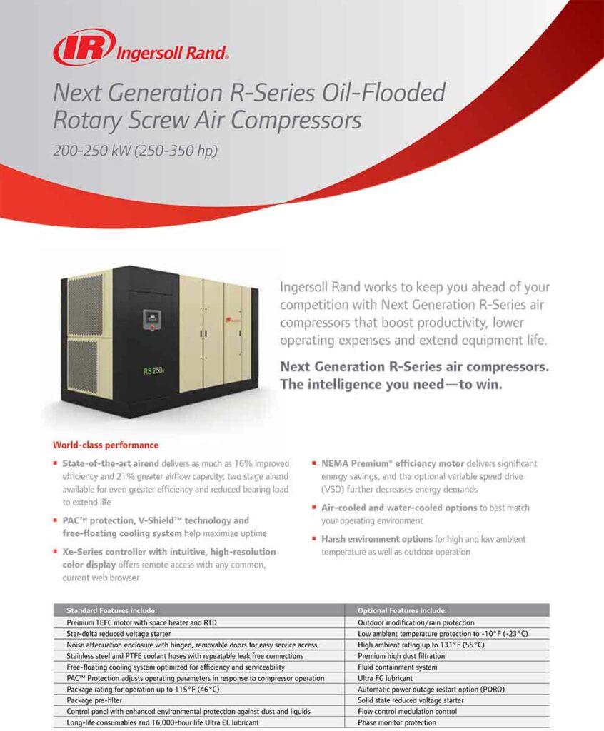 Oil-Flooded Rotary Screw Air Compressors | Wiseworth Canada Industries ...