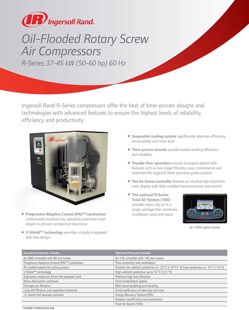 Oil-Flooded Rotary Screw Air Compressors | Wiseworth Canada Industries ...
