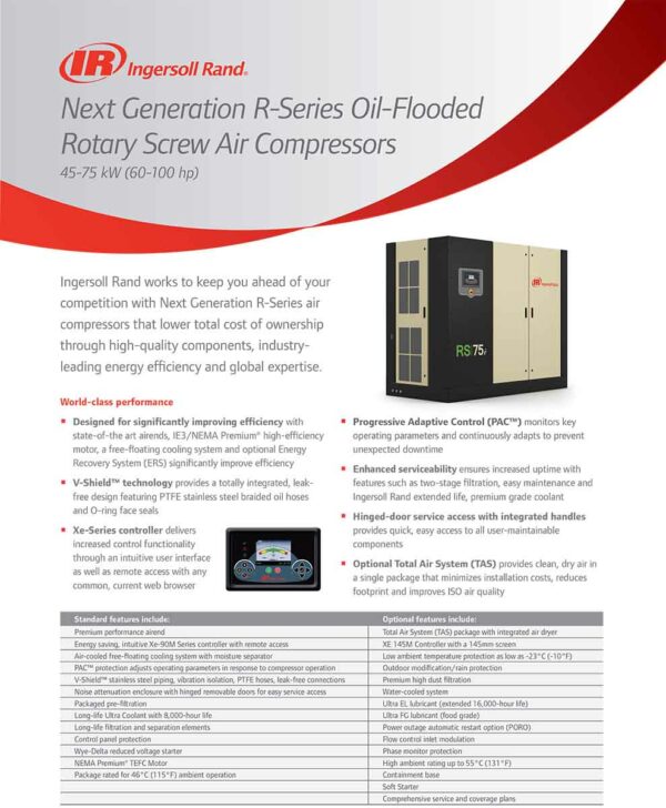 Oil-Flooded Rotary Screw Air Compressors | Wiseworth Canada Industries ...